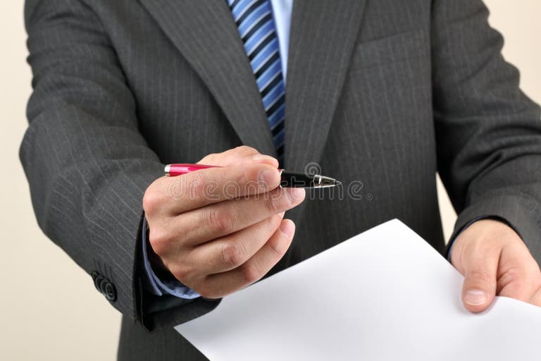 Please sign here stock photo. Image of necktie, space - 22075682