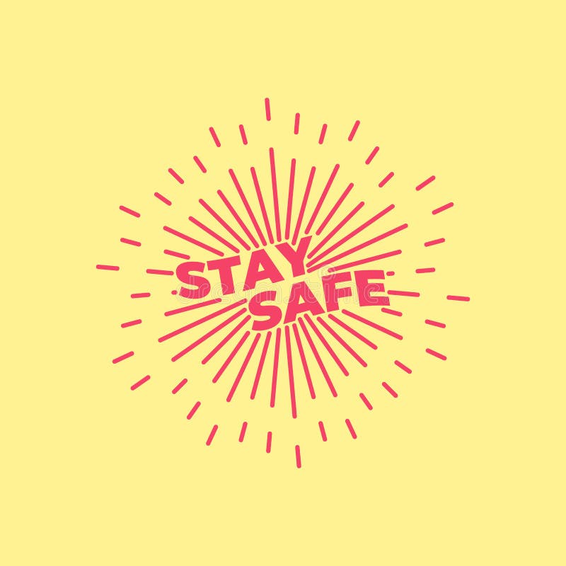 Please, Stay Safe Banner Design on White Background, Vector ...