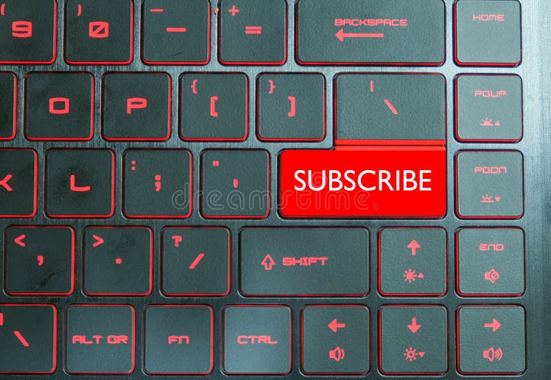 Please subscribe now stock image. Image of isolated - 207189983