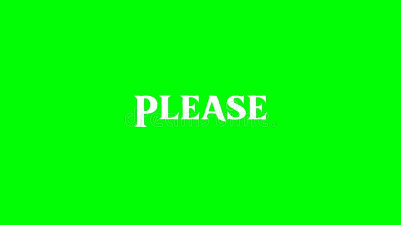 Please Text Green Screen Animated Video Stock Footage - Video of communication, infoanimation ...