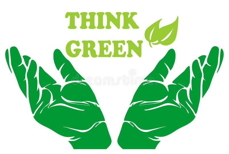 Please think green stock illustration. Illustration of symbols - 202720372