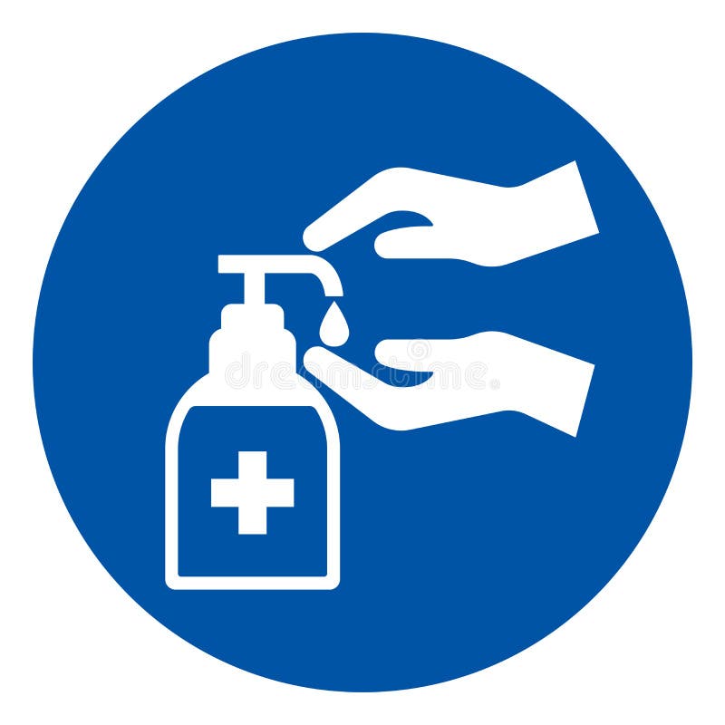 Use Hand Sanitizer Symbol Sign ,Vector Illustration, Isolate on White ...