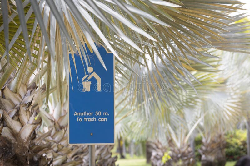 Trash Label Dump the Garbage in a Fast Food Restaurant.Thailand Stock ...