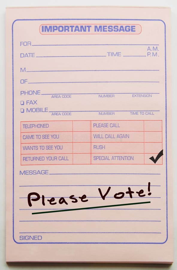 Please Vote Important Message Stock Image - Image of please, message ...