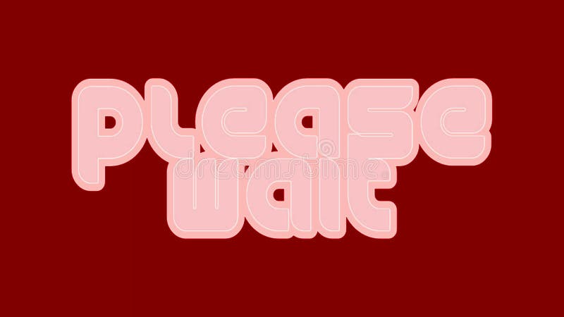 Please Wait Animation with Heartbeat Effect Stock Video - Video of ...