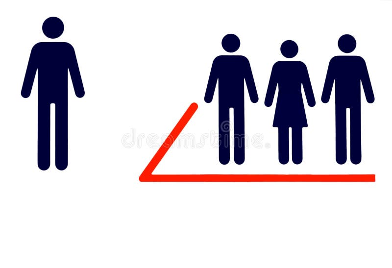 Please Wait Stand Here Symbol Sign ,Vector Illustration, Isolate on ...