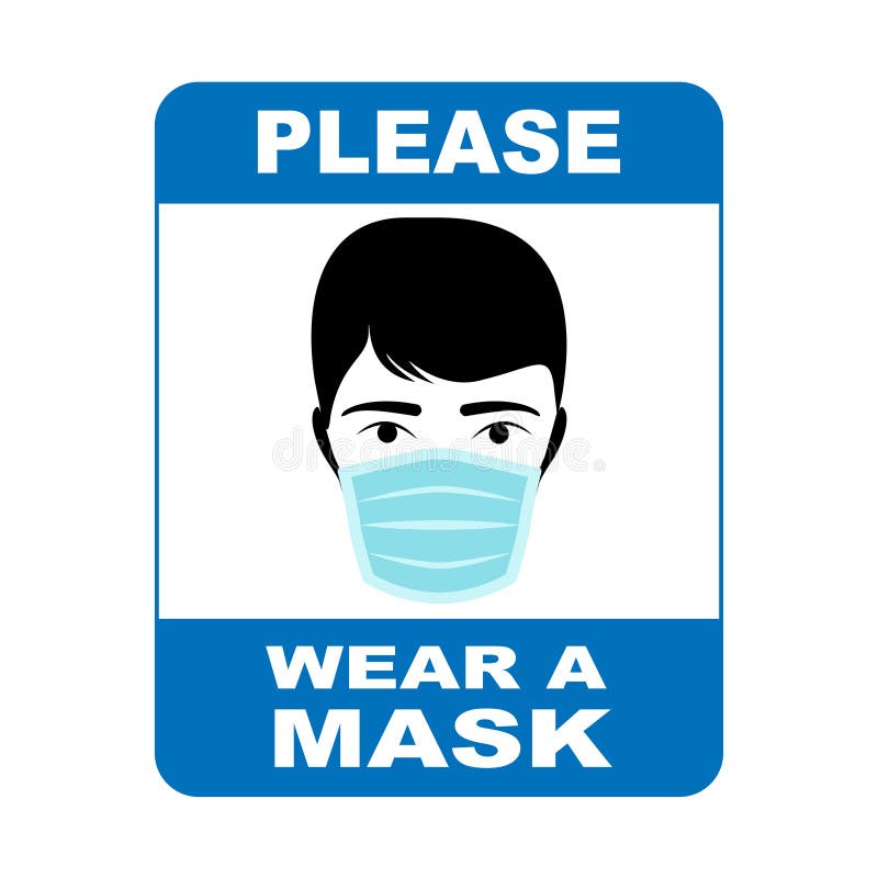 Please Face Mask Stock Illustrations – 1,063 Please Face Mask Stock ...