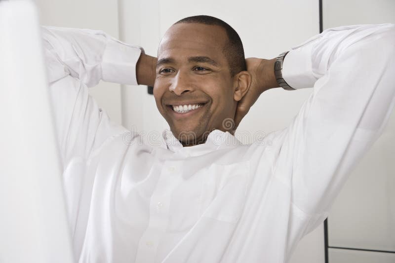 Pleased Businessman stock image. Image of smiling, confident - 29661133