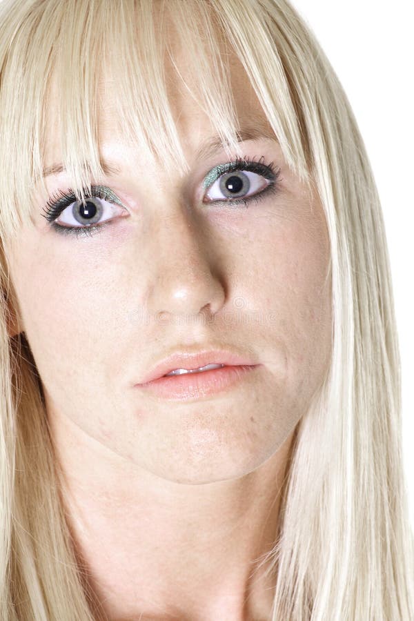 Pleasing blonde woman stock photo. Image of smile, look - 11345834