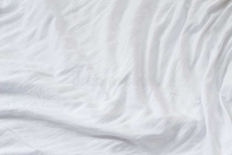 Pleated White Cotton Material. Texture or Background Stock Photo ...