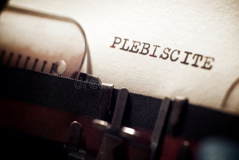 Plebiscite concept view stock image. Image of typescript - 204212607