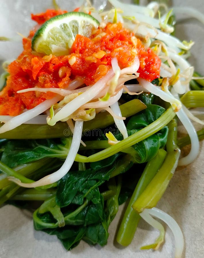 Plecing Kangkung Food Yummy Healthy Stock Image - Image of food ...