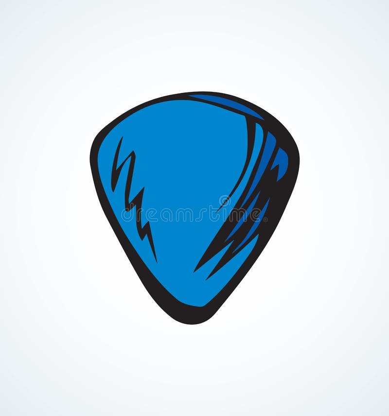 Plectrum. Vector drawing stock vector. Illustration of color - 144904127