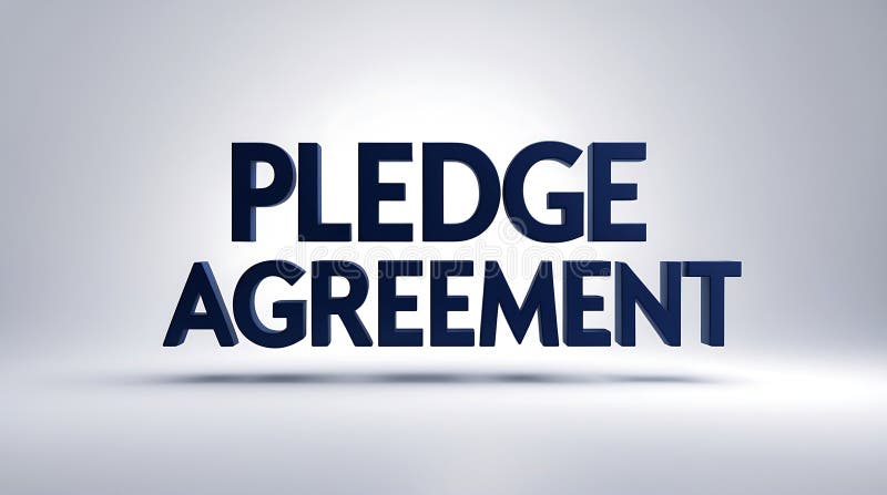 Pledge Agreement Graphic Featuring Bold Typography on a Neutral ...