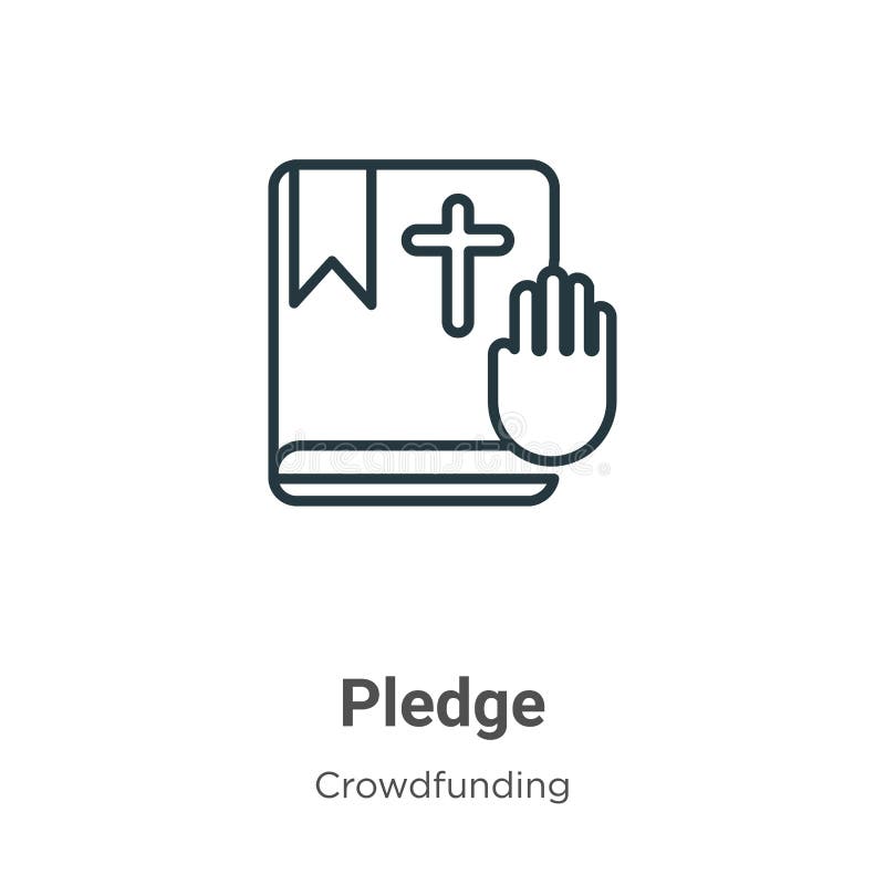 Pledge Vector Icon on White Background. Flat Vector Pledge Icon Symbol ... Pledge Vector Icon on White Background. Flat Vector Pledge Icon Symbol ...