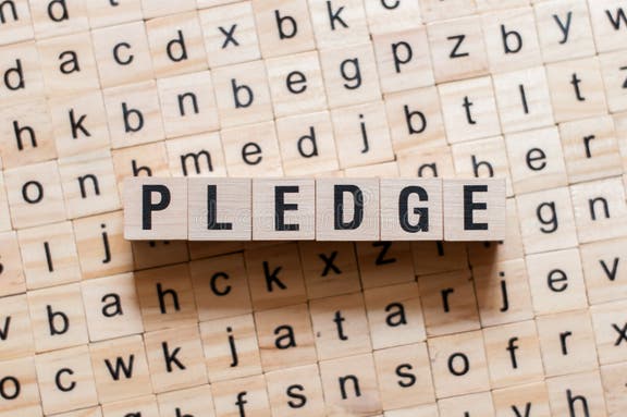 Pledge word concept stock image. Image of commitment - 145731609