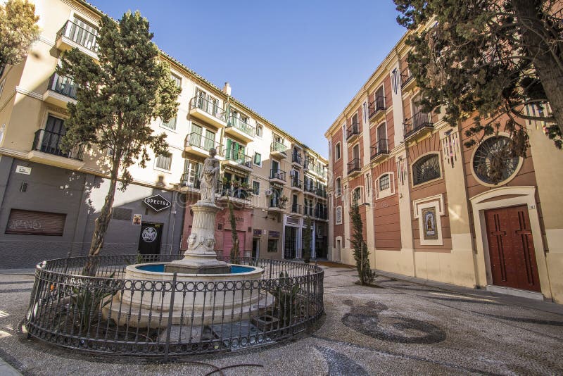 Plein De Stad Van San Francisco, Malaga, Spanje Redactionele Fotografie ...