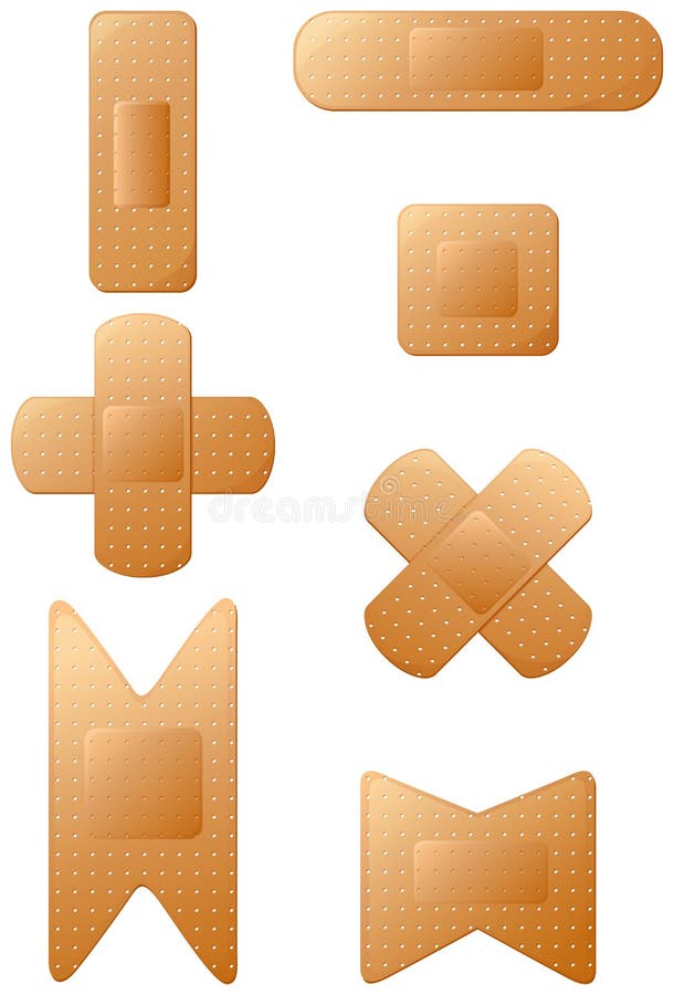 Pleister voor eerste hulp vector illustratie. Illustration of ...