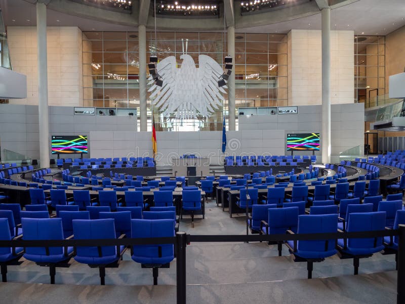 Plenary Hall of the German Bundestag in Berlin. Editorial Image - Image ...
