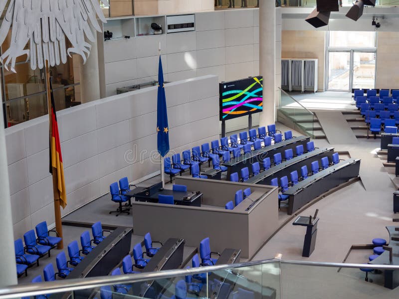 Plenary Hall of the German Bundestag in Berlin. Editorial Stock Image ...