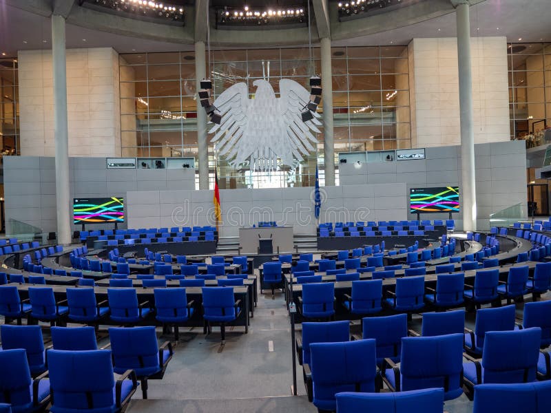 Plenary Hall of the German Bundestag in Berlin. Editorial Image - Image ...