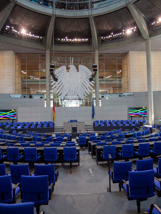 Plenary Hall of the German Bundestag in Berlin. Editorial Photo - Image ...