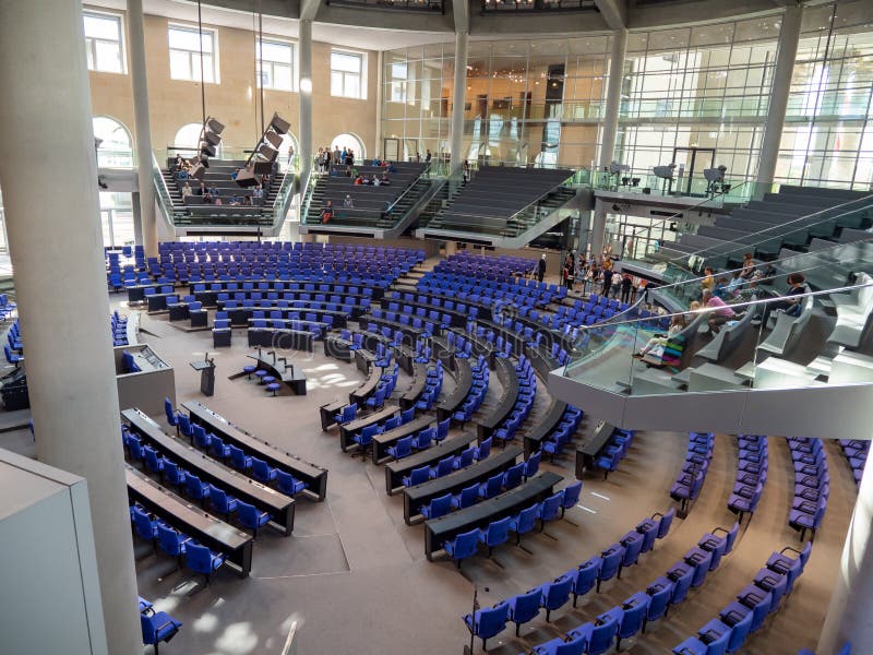 Plenary Hall of the German Bundestag in Berlin. Editorial Photo - Image ...