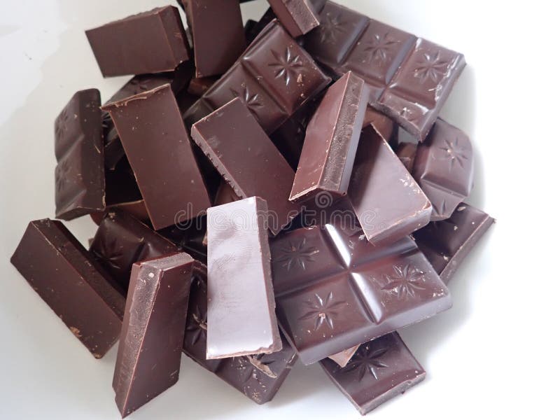Plenty of Brown Sweet Chocolate Stock Image - Image of dark, kakao ...