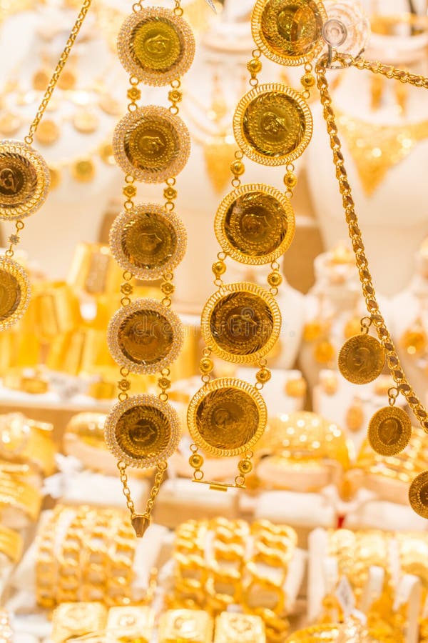 Plenty of Geniune Turkish Gold Coins Stock Photo - Image of money, gols ...