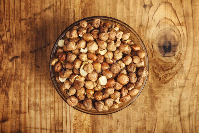 Plenty of Ripe Hazelnuts in Bowl Stock Photo - Image of plenty ...