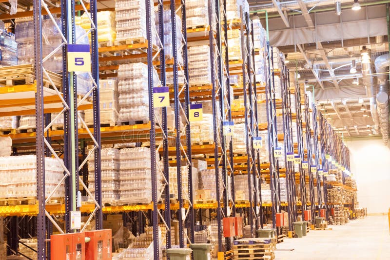 A Plenty of Stacks on a Stocking Facility Stock Photo - Image of store ...