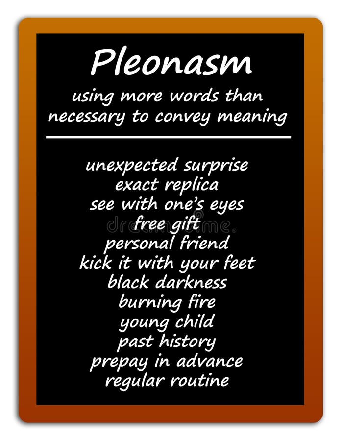 Pleonasm Stock Illustrations – 1 Pleonasm Stock Illustrations, Vectors ...