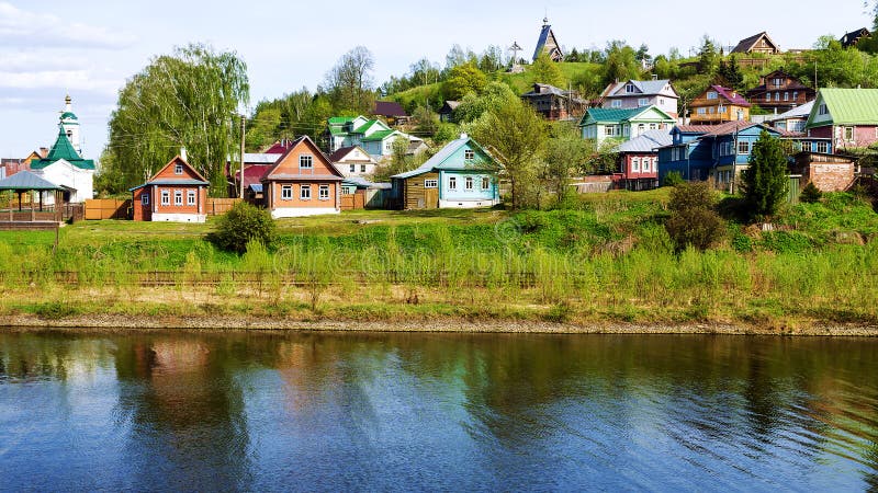 Ples, Russia. Gold Ring of Russia Stock Photo - Image of colorful ...