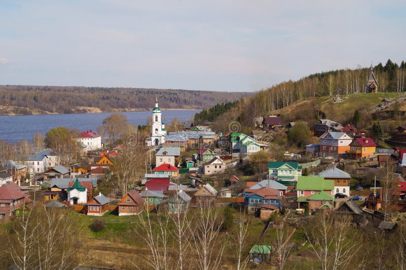Ples Town on the Volga River. Stock Photo - Image of church, russia ...