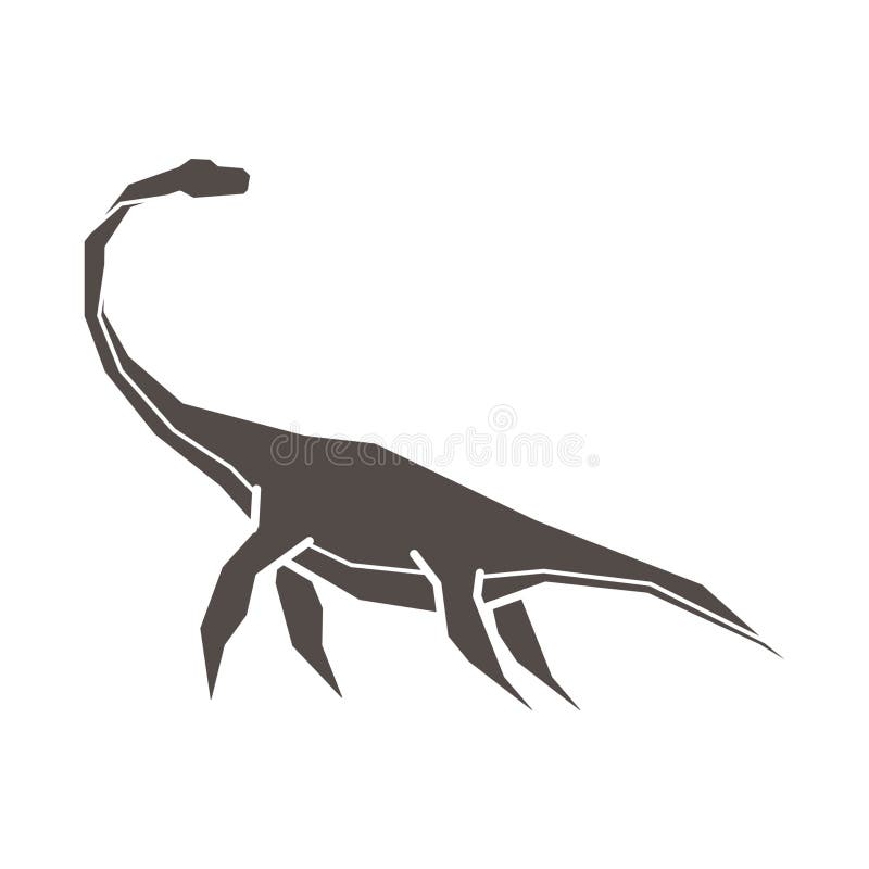 Plesiosaur Vector Silhouettes Stock Vector - Illustration of design ...