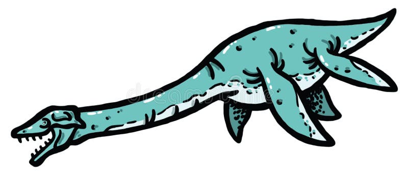 Plesiosaurus ilustración del vector. Ilustración de color - 14886771