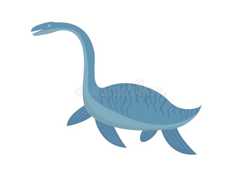 Plesiosaurus on White stock illustration. Illustration of jurassic ...