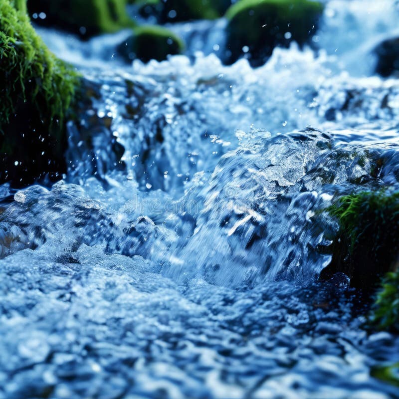 A Plethora of Tiny Waves that Cascade and Flow Like a Miniatur Stock ...