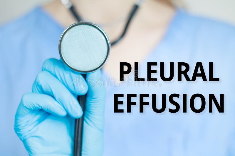 Pleural Effusion Title Text Diagnoses Respiratory System Diseases Stock ...