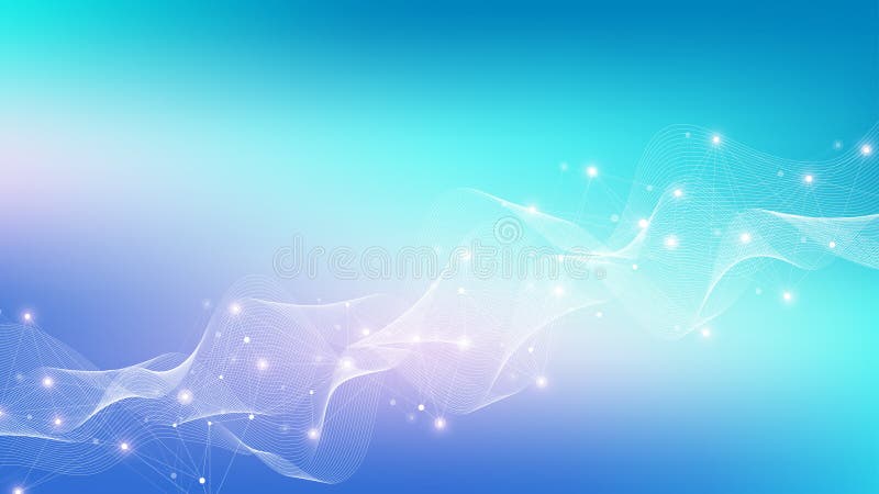 Plexus Abstract Digital Background. Digital Network Connection Banner ...