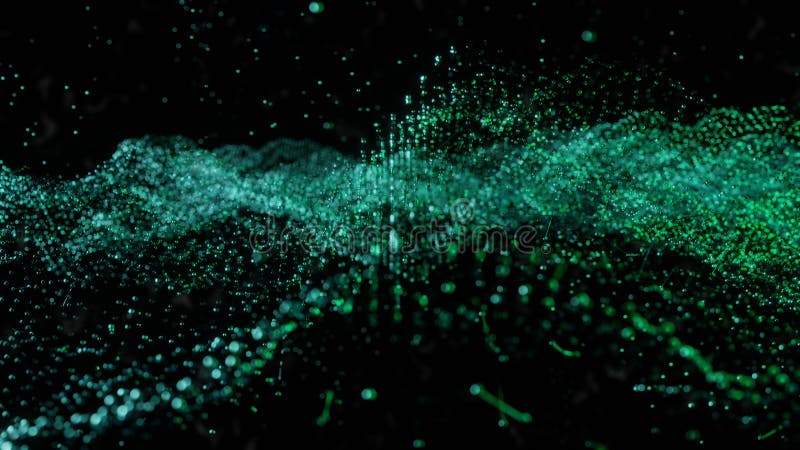 Plexus of Abstract Glow Dots Stock Illustration - Illustration of ...