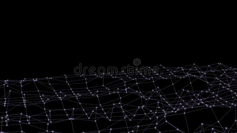 Plexus Abstract Network Digital Particle Wave Technology Network Connection Concep Background