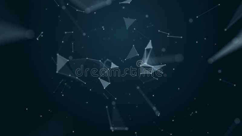 Plexus of Abstract Stars, Lines, Triangles and Dots. Loop Animations Stock Video - Video of ...