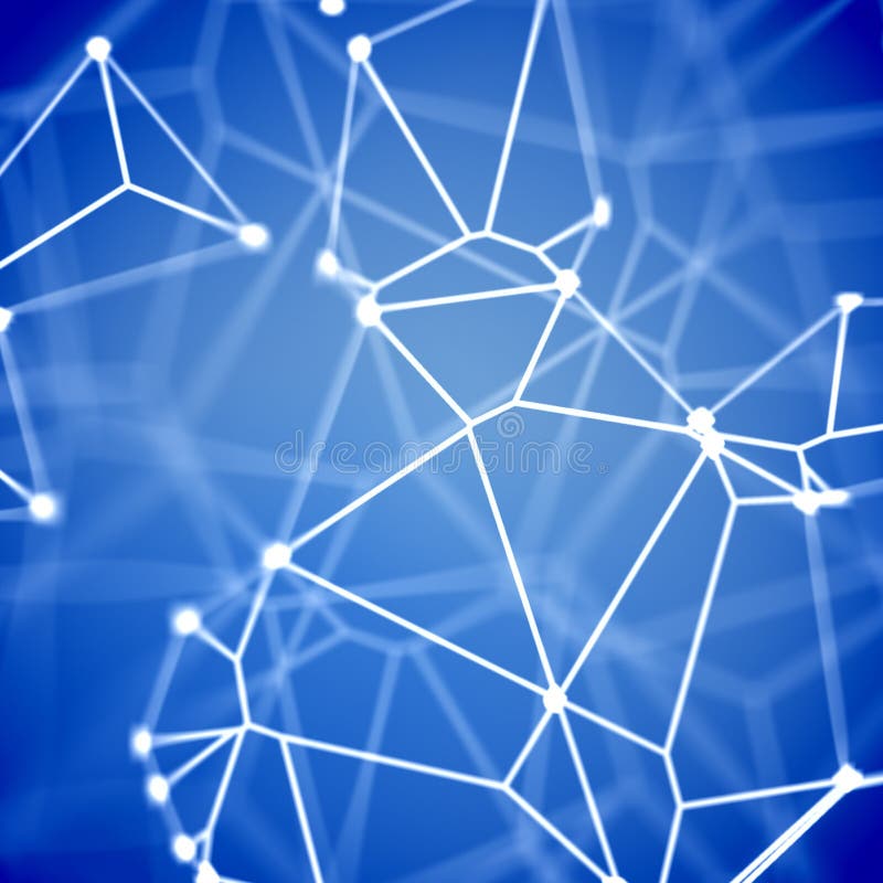 Network blue stock illustration. Illustration of branching - 63568929
