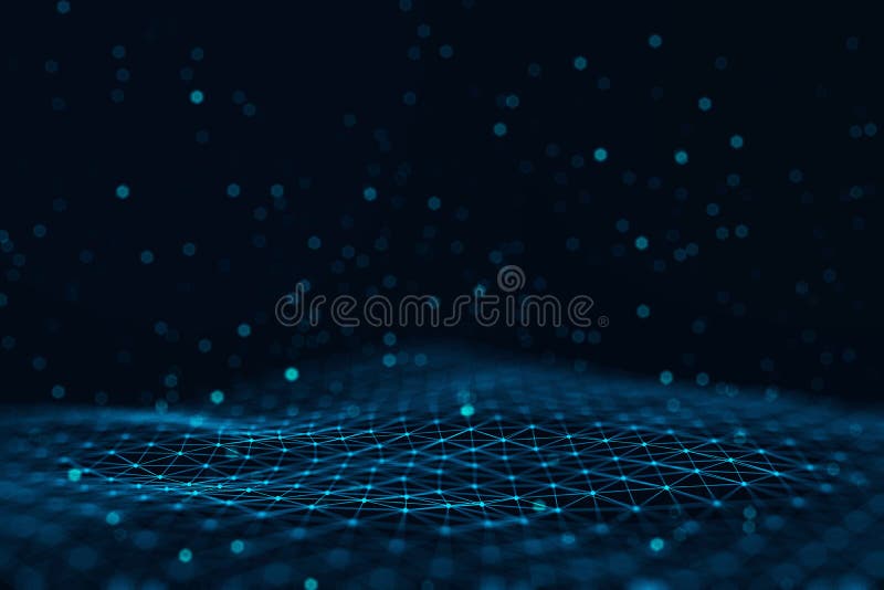 Plexus Computer Graphics Information Technology Science Background Connected Lines And Dots