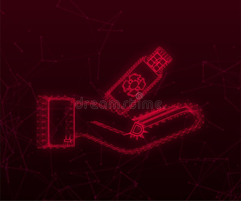 Plexus Computer Virus on Usb Flash Card in Hands. Virus Protection ...