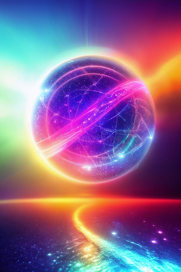 Plexus of Digital World, Glowing Links and Sphere, Stunning Visual ...