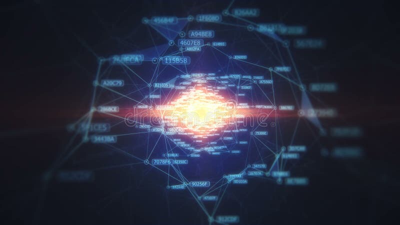 Abstract Technology Plexus Stylish Dynamic Digital Background. Stock ...