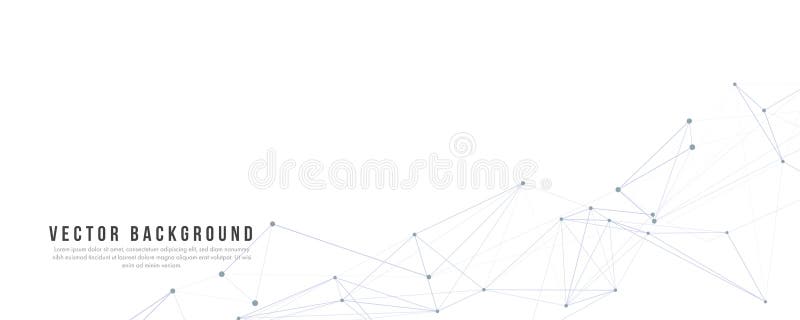 Plexus Mesh. Abstract Geometric Pattern. Background with Place for Text ...