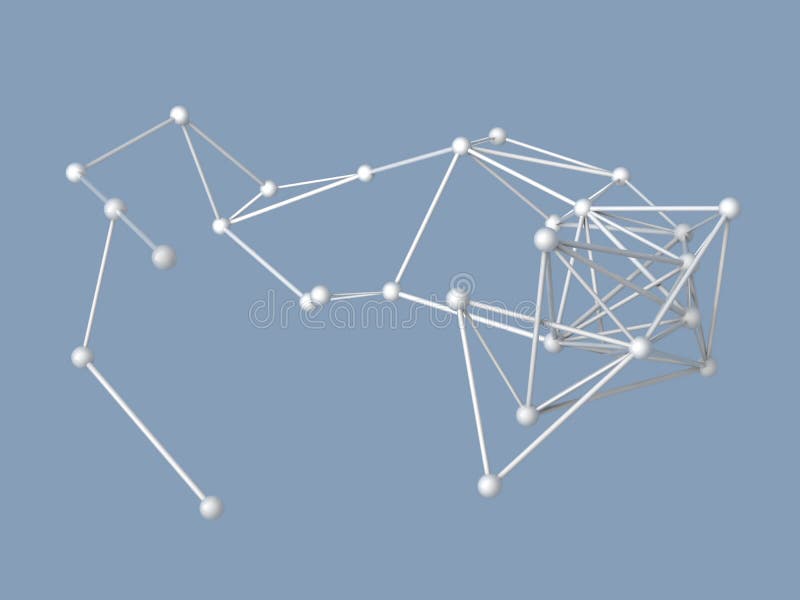 Plexus model stock illustration. Illustration of biotechnology - 47760579